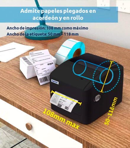 Impresora termica de etiquetas adhesivas para códigos de barra XPRINTER ...