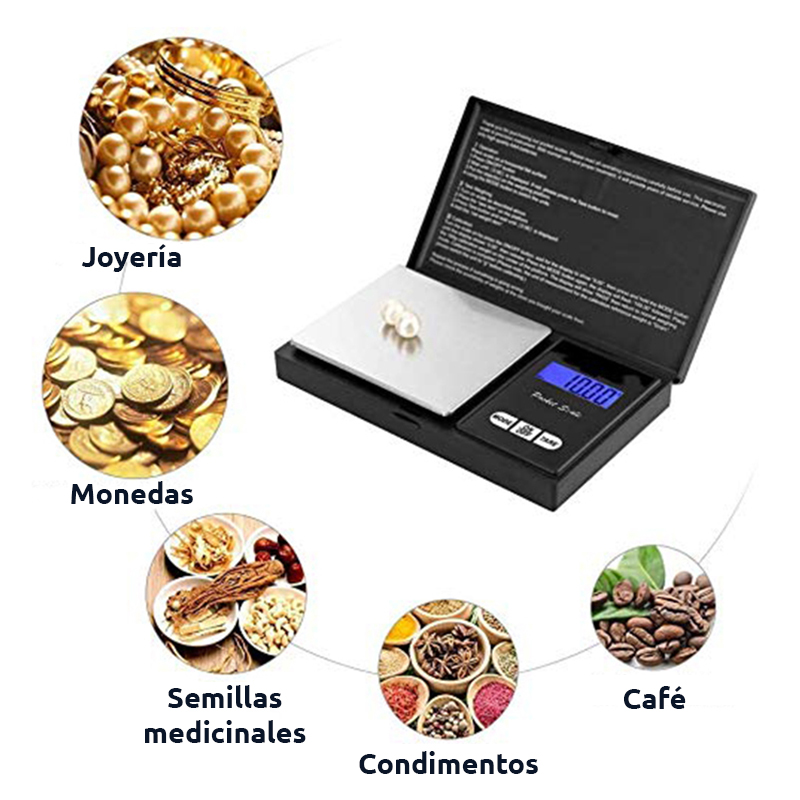 Balanza de bolsillo pocket digital para joyeria 500g/0.01g – JPSYSTEMS ...